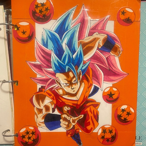 Zariah (Zinny) Brianna McNeill | Art | Goku Super Saiyan 3 God Bluered ...